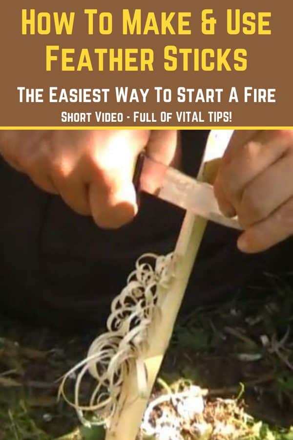 Survival Tips -- How To Make & Use Feather (Fuzz) Sticks