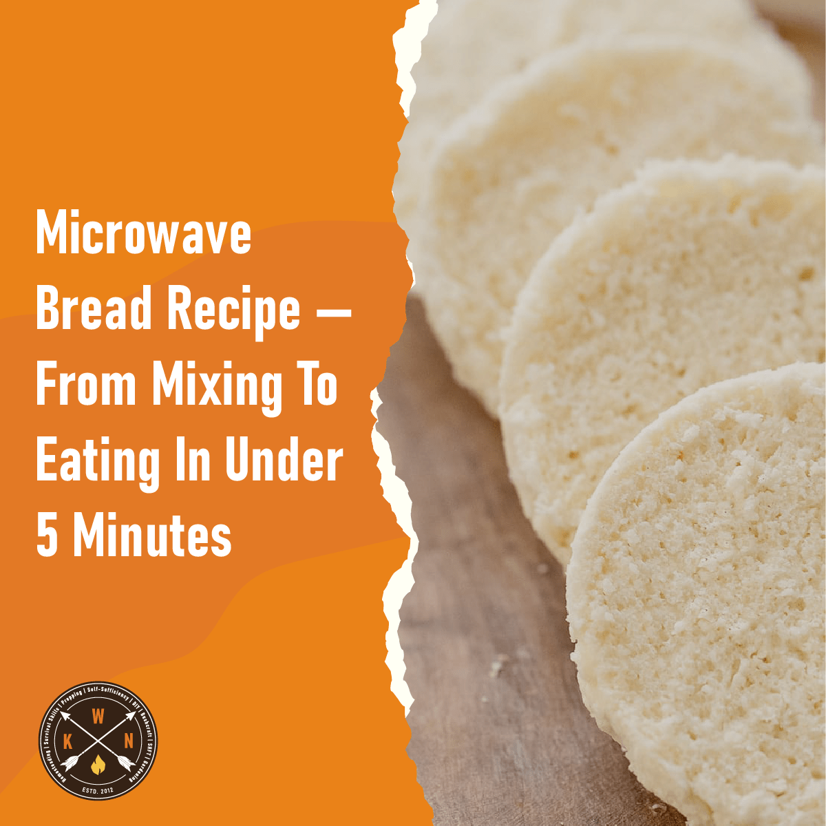 Microwave Bread Recipe -- From Mixing To Eating In Under 5 Minutes