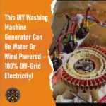 This DIY Washing Machine Generator Can Be Water Or Wind Powered - 100% ...