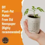 DIY Plant-Pot Maker From Old Newspaper
