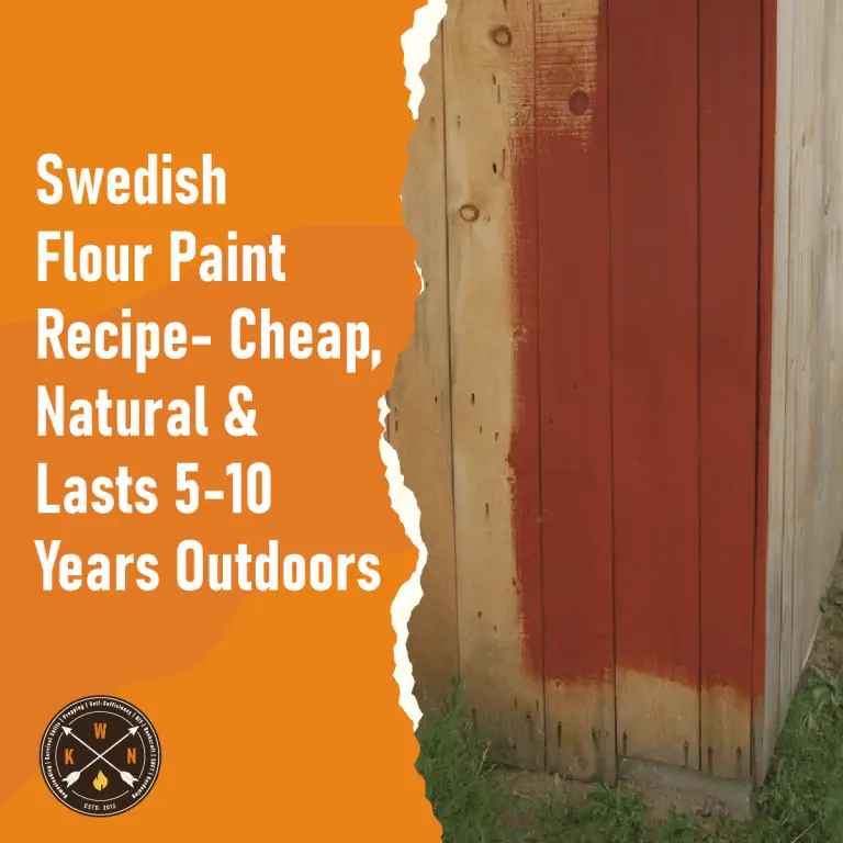 Swedish Flour Paint Recipe: Cheap, Natural & Lasts 5-10 Years Outdoors